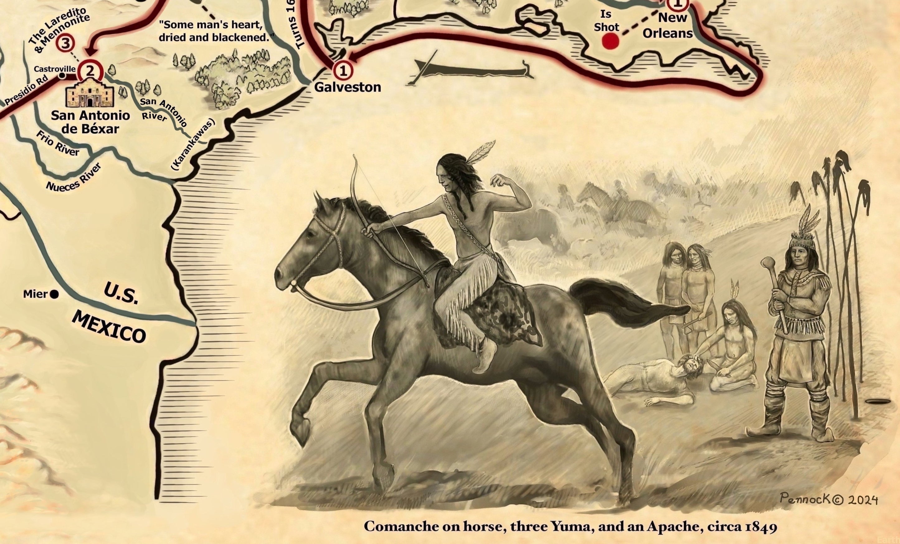 Blood Meridian Trail Map – Epic Trail Book Maps